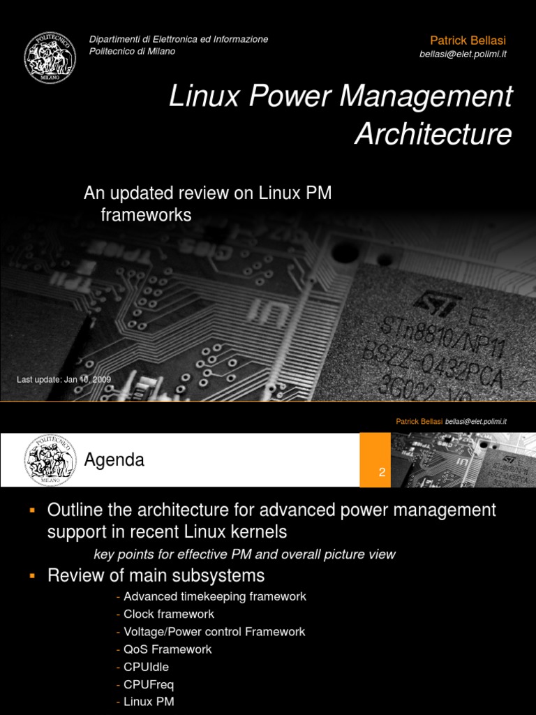 Linux Power Management Architecture | PDF | Device Driver | Latency ...