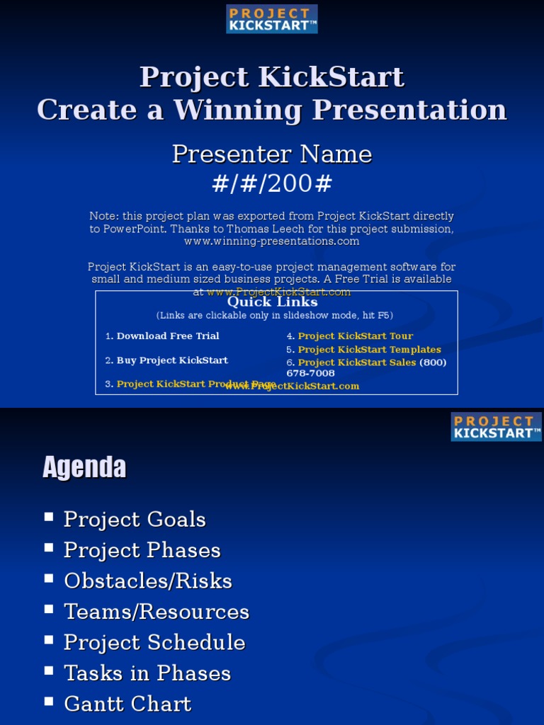 Project Kickstart Create A Winning Presentation | PDF | Graphics ...