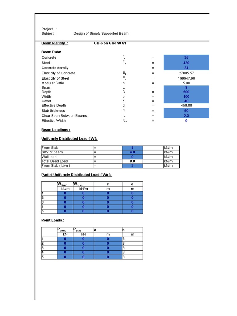 Beam Design | PDF | Beam (Structure) | Materials