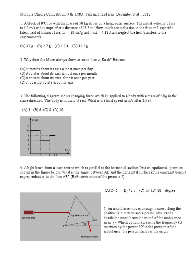 Ijso 2012 | PDF | Solution | Properties Of Water