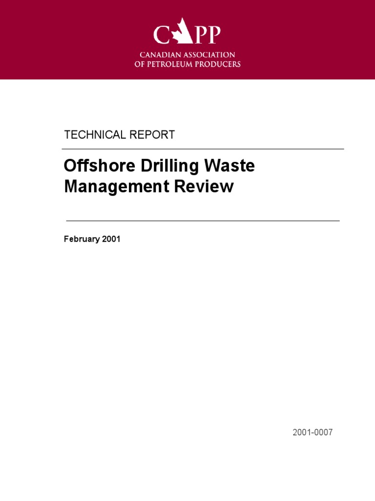Offshore Drilling Waste Management Review | PDF | Oil Well | Waste ...