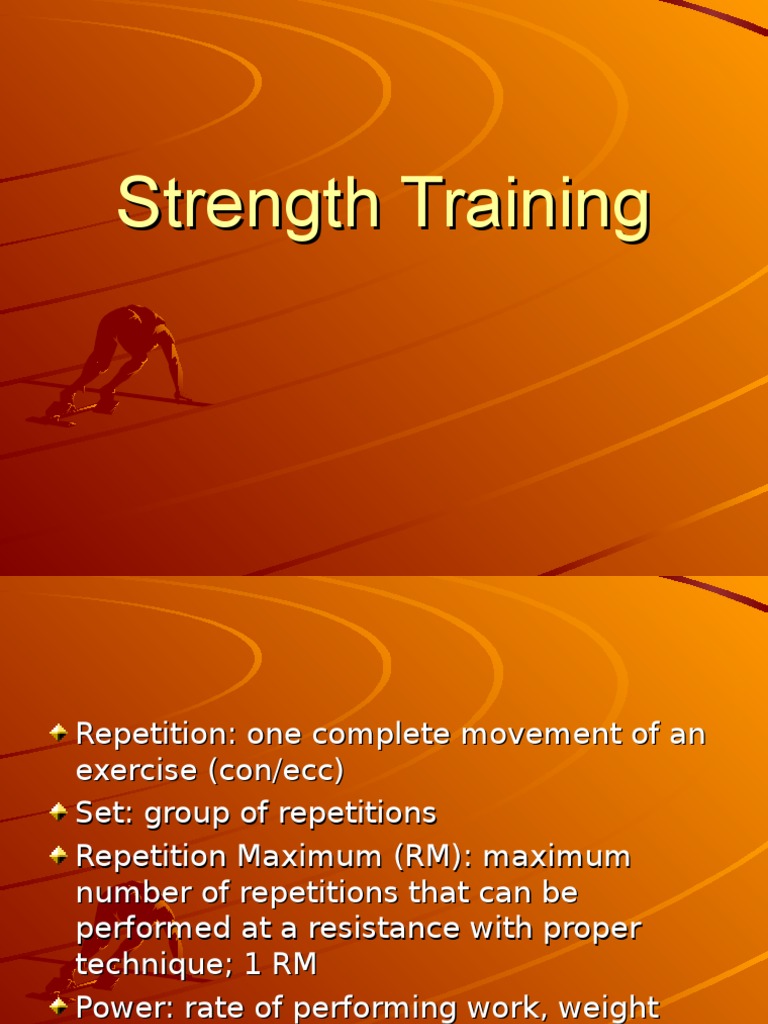 Strength Training Basics | PDF