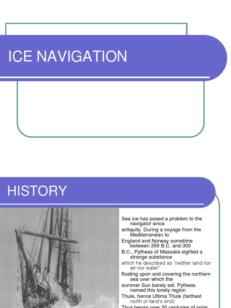Introduction To Ice Navigation PDF | PDF | Sea Ice | Ships