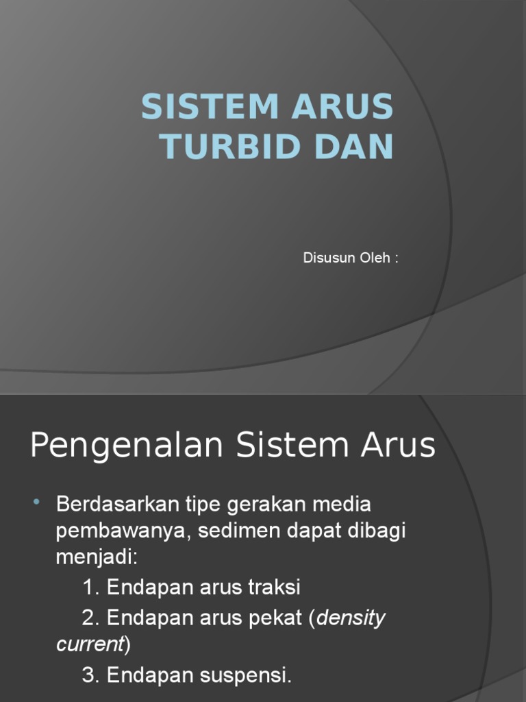 Sistem Arus Turbid Dan Arus Pekat | PDF