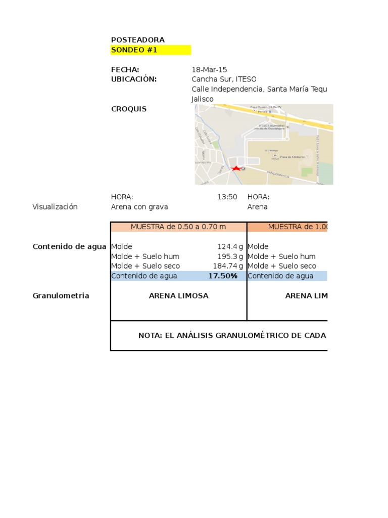 Prueba de Posteadora | PDF | Materiales naturales | Geografía Física