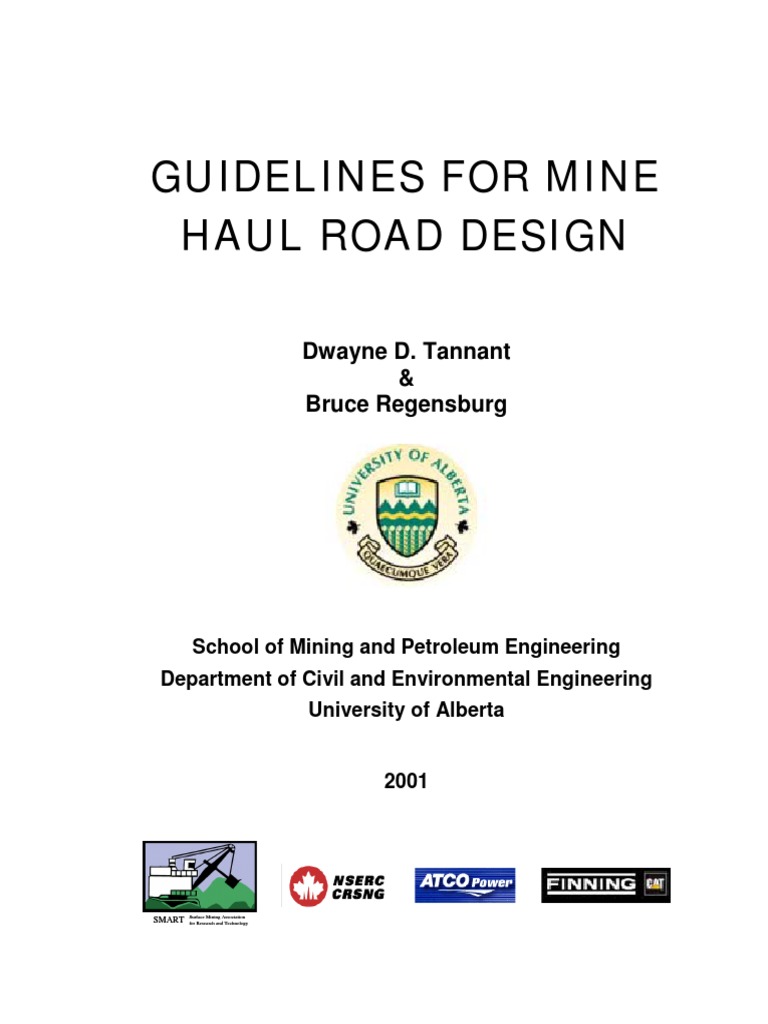 Mine Haul Road Design Guidelines | PDF | Road | Road Surface