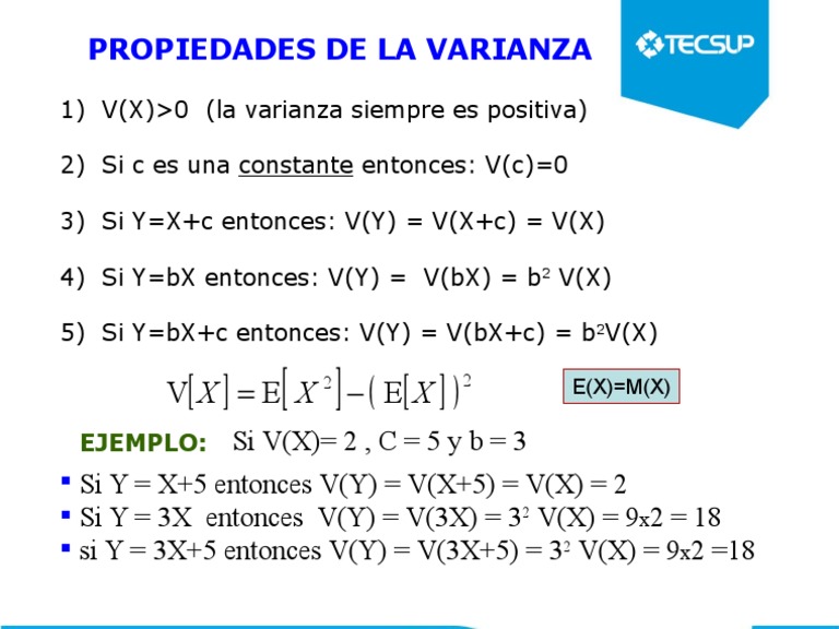 Propiedades De La Varianza