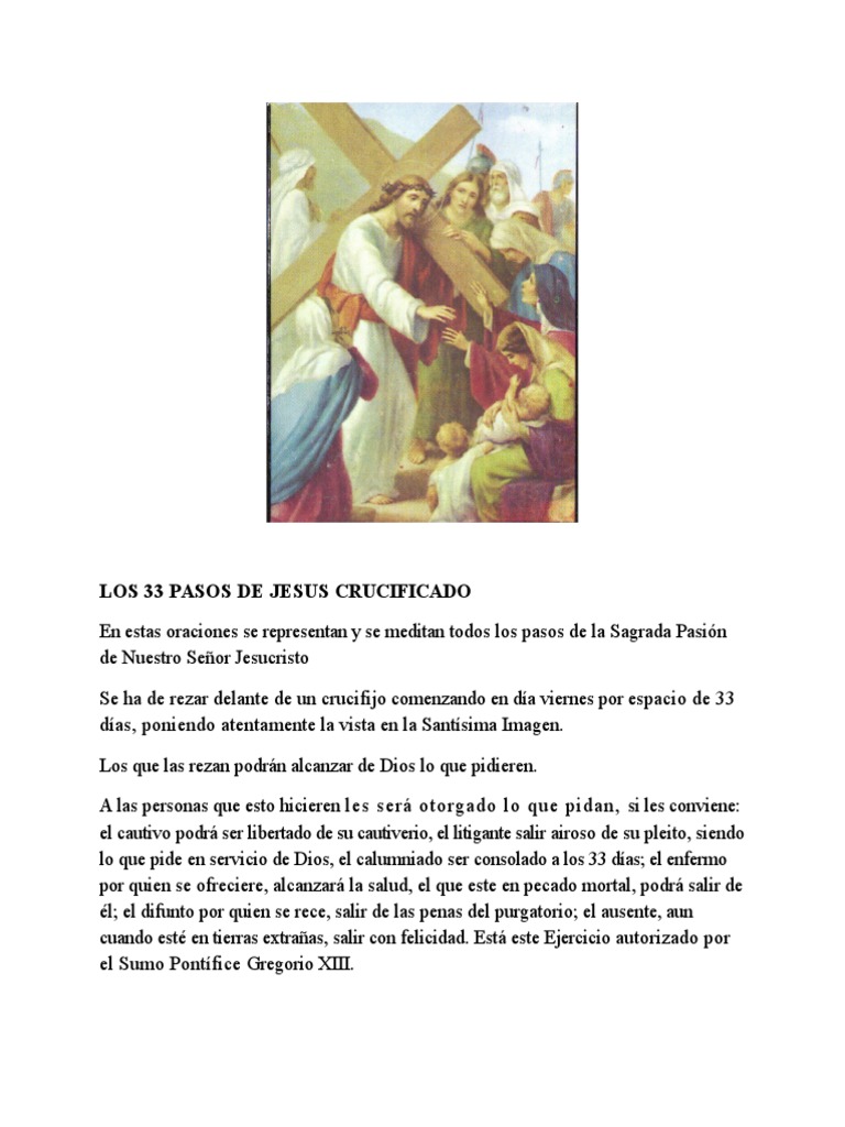 Los 33 Pasos de Jesus Crucificado | Cristo (título) | Jesús