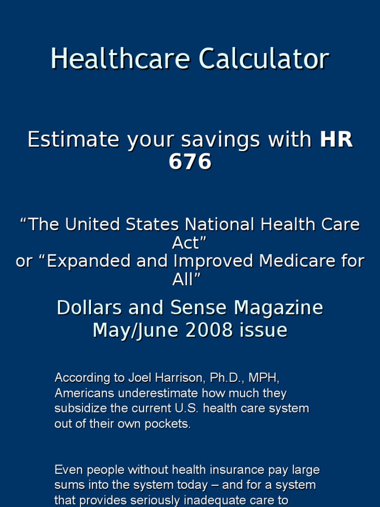 Healthcare Calculator 07-22-2010 | PDF | Payroll | Medicare (United States)
