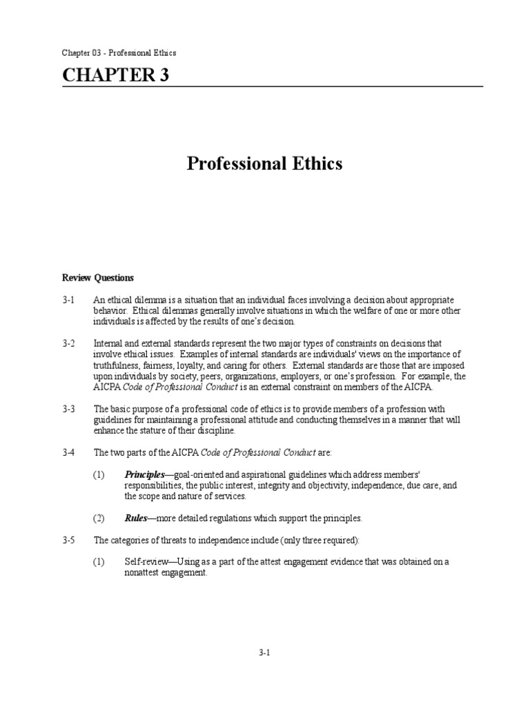 Chapter 3 - Solution Manual | PDF | Certified Public Accountant | Financial Audit