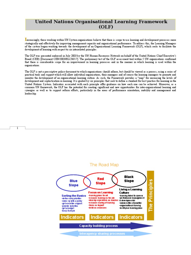 United Nations Organisational Learning Framework | PDF | Competence ...