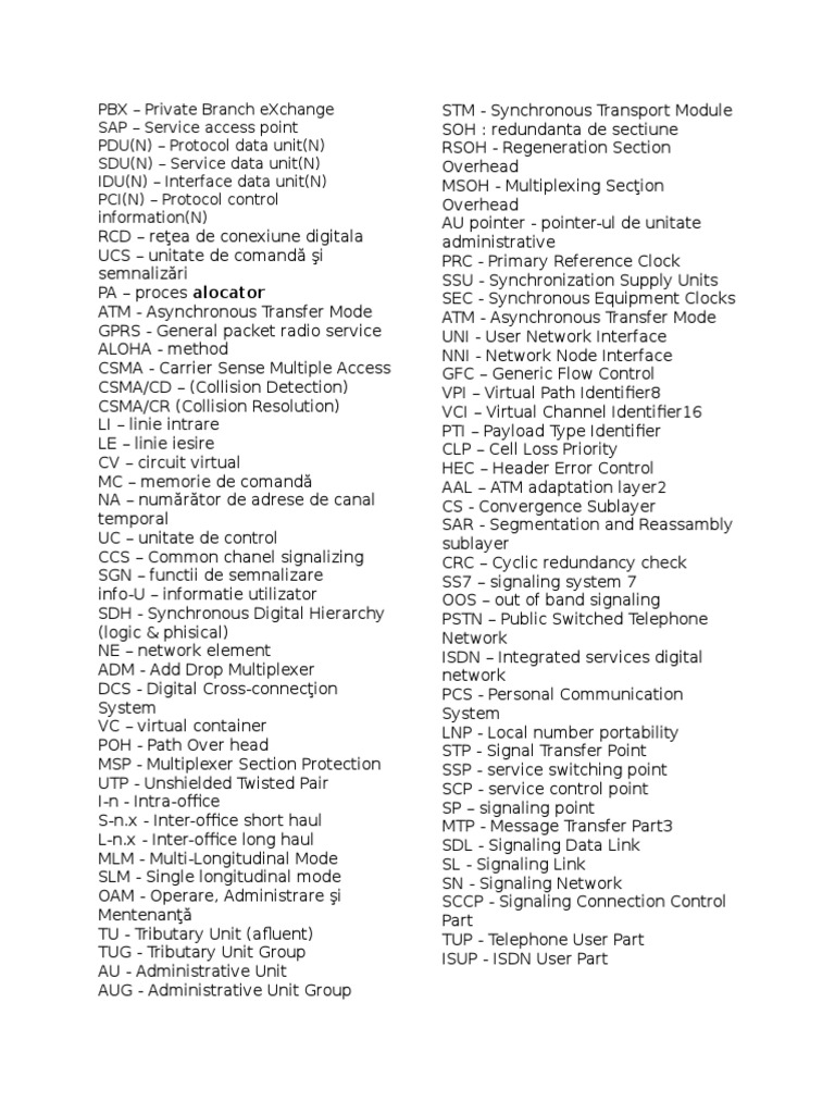 Acronime | Download Free PDF | Asynchronous Transfer Mode ...
