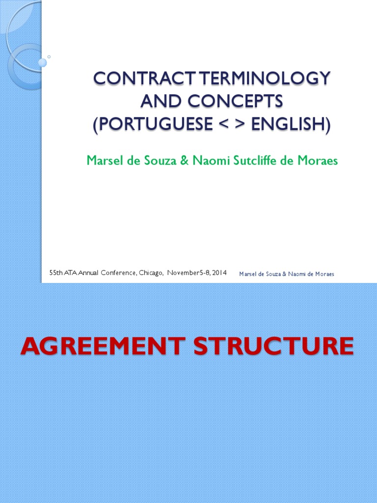 Contract Terminology: Portuguese-English Guide | PDF | Business