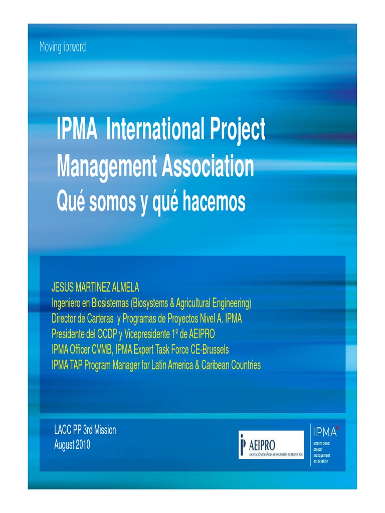 IPMA Presentation For Construction or Work Plan | PDF | Gestión estratégica | Gobernancia