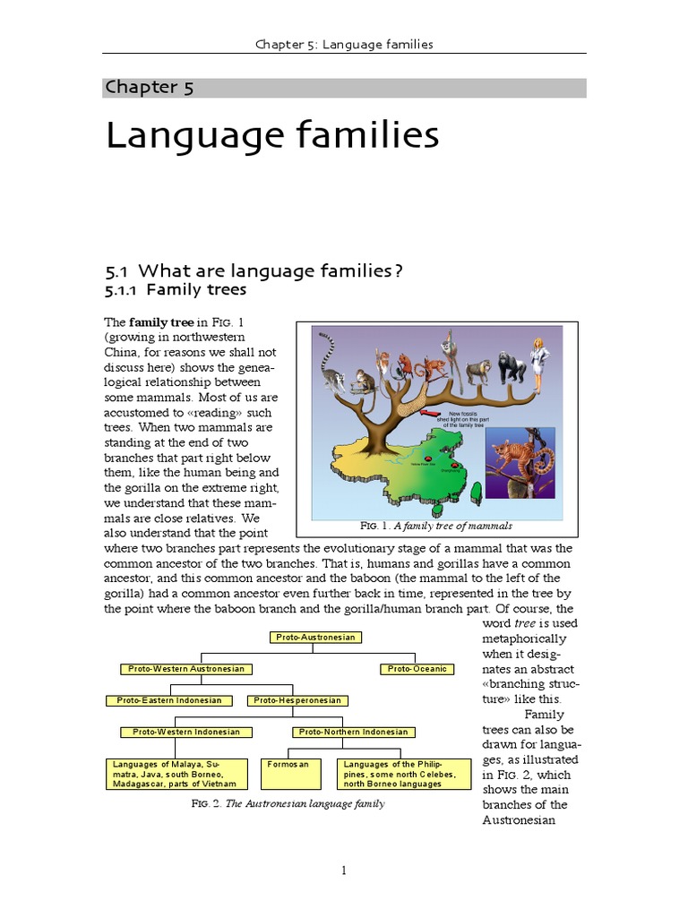 The Emergence and Structure of Language Families: An Overview of the ...