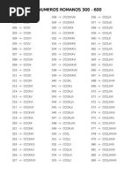 Números Romanos del 300 al 500 | PDF | Religión y creencia