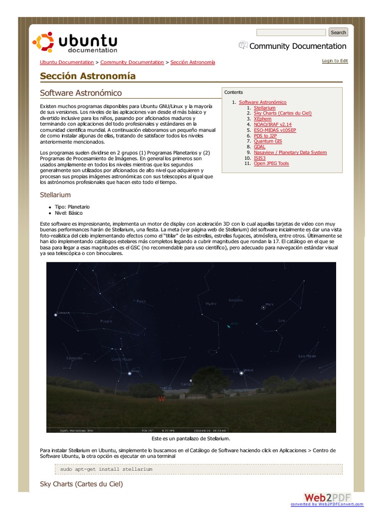 Software Astronómico Iraf | PDF | Distribución de Linux | Ubuntu (sistema operativo)