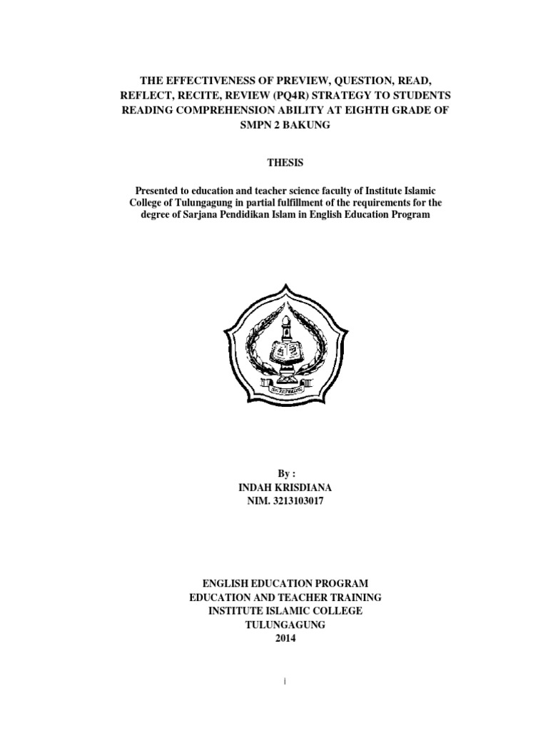 PQ4R | PDF | Reading Comprehension | Reading (Process)