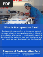 Post-Operative Care Checklist Guide | PDF