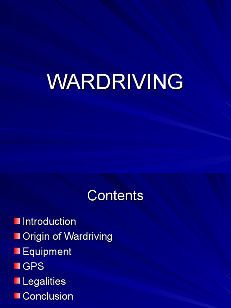 Wardriving | PDF | Mobile Technology | Computer Engineering