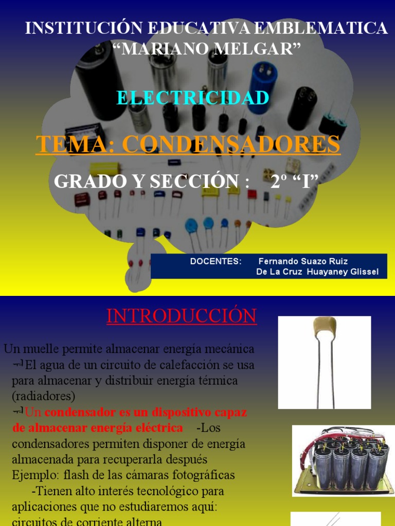 Tipos de Condensadores y Usos | PDF | Condensador | Capacidad
