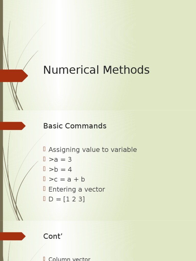 Numerical Methods | PDF