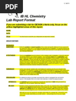 Csec Lab Format | PDF | Experiment | Methodology