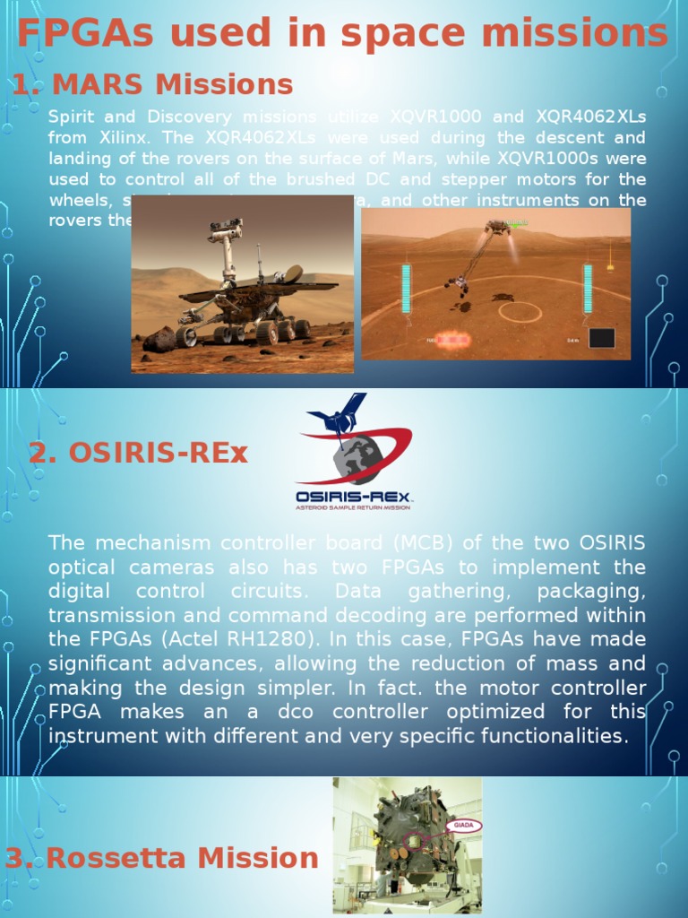 FPGA Applications in Space | PDF | Field Programmable Gate Array ...