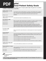 Checklist Safety Injection | PDF | Injection (Medicine) | Syringe