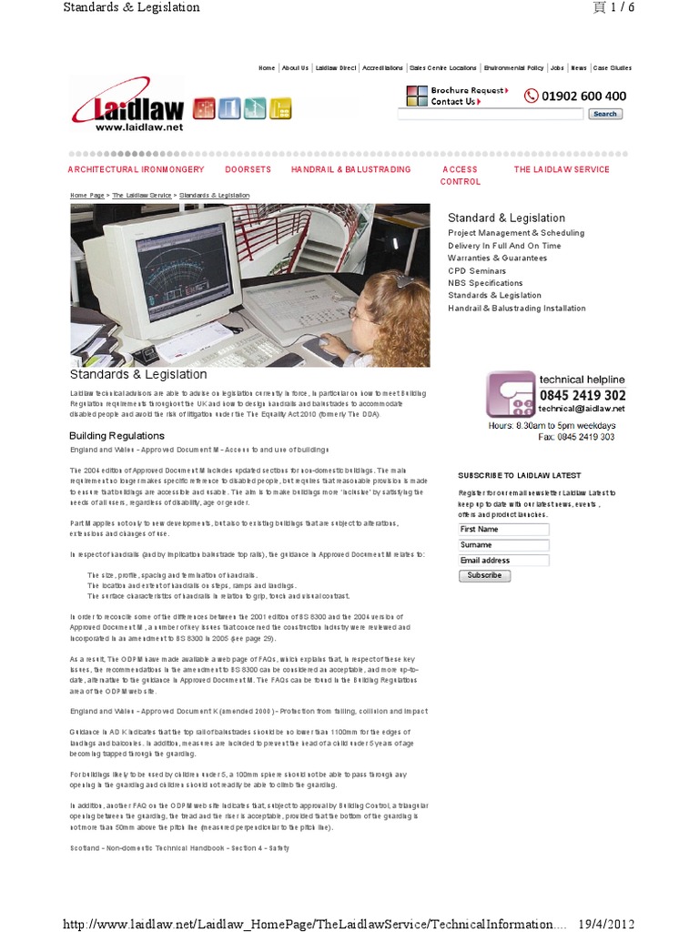 Handrail Design Standard PDF | PDF | Door | Accessibility