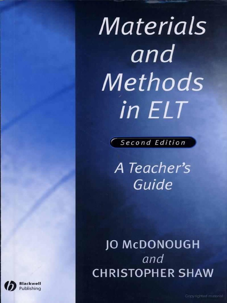 Materials and Methods in ELT A Teacher S Guide | PDF