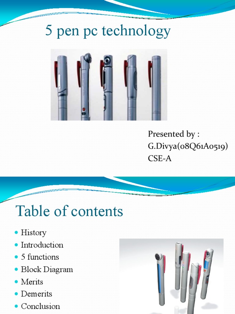 5-Pen-PC Technology Informanton | PDF