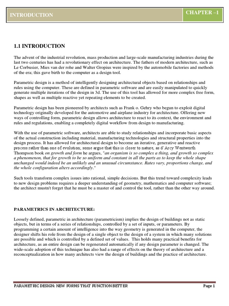 Dissertation On Parametric Forms | PDF | Computer Aided Design ...