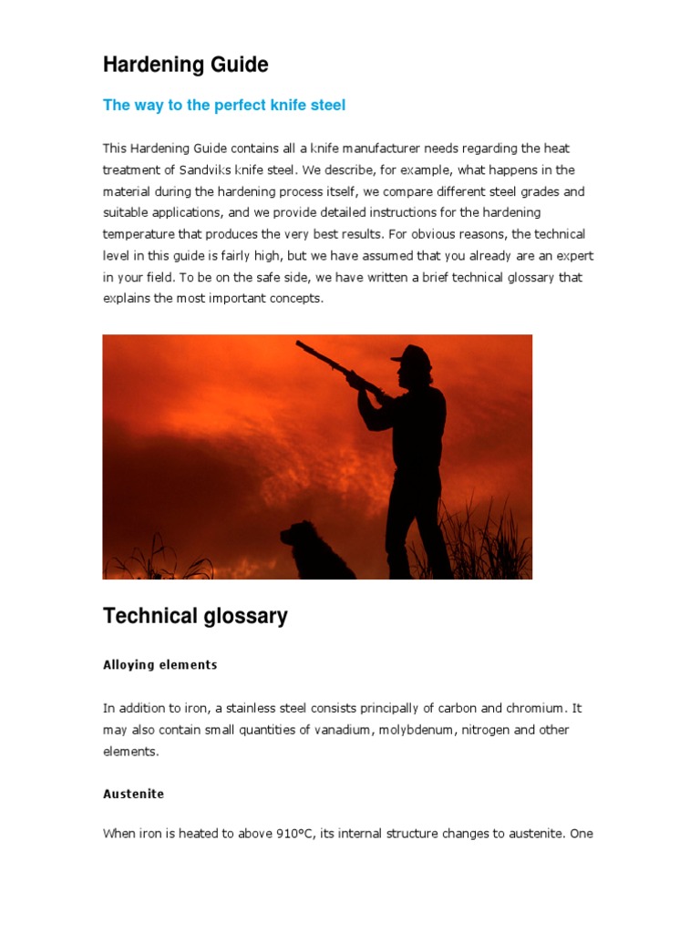Sandvik Steel Hardening Guide | PDF | Steel | Stainless Steel