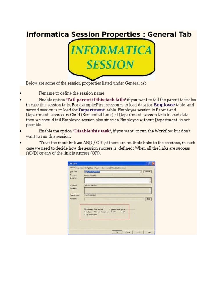 Informatica Session Properties | Download Free PDF | Computer File ...