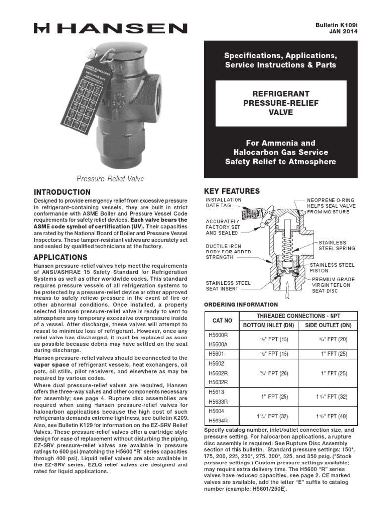 Hansen | Valve | Pressure