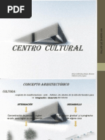 Programa Arquitectonico de Un Centro Cultural | PDF | Teatro | Diseño