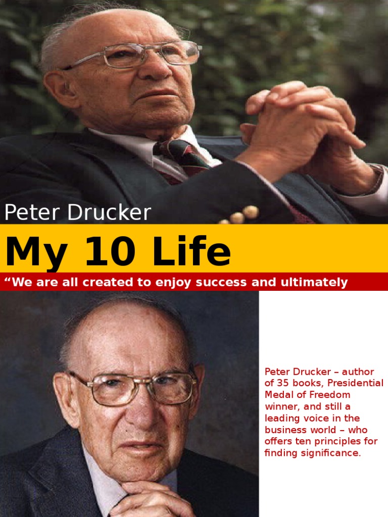 Drucker's 10 Life Principles Explained | PDF | Science | Philosophical ...
