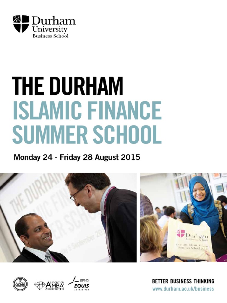 Durham University - Islamic Finance Summer School 2015 | PDF | Islamic ...