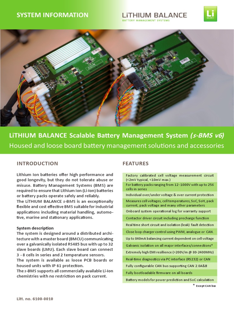 Lithium Balance | PDF | Lithium Ion Battery | Battery (Electricity)