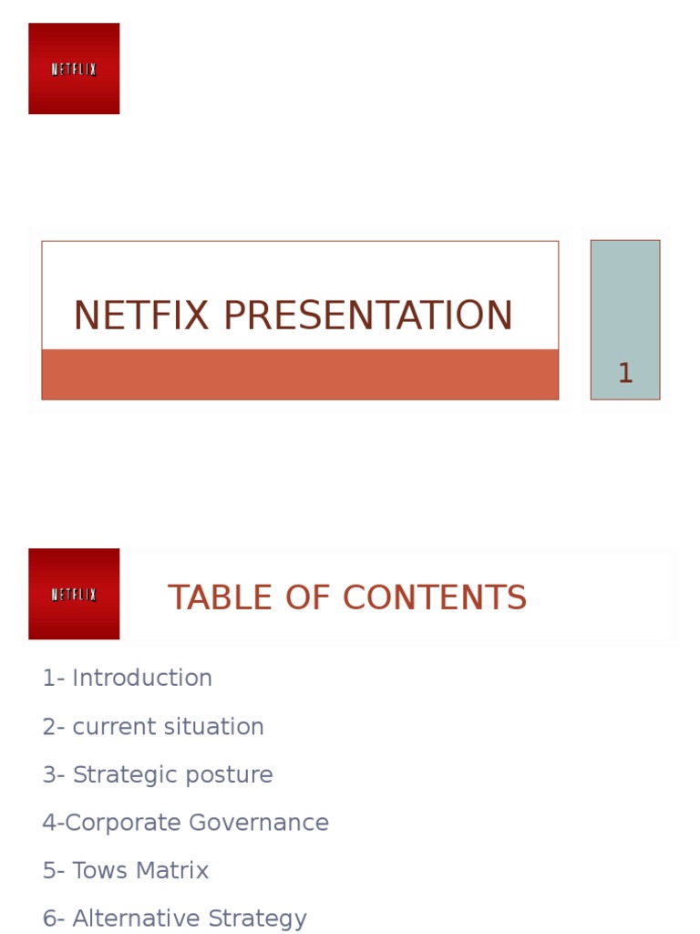 Netflix Presentation | PDF | Netflix | Streaming Media