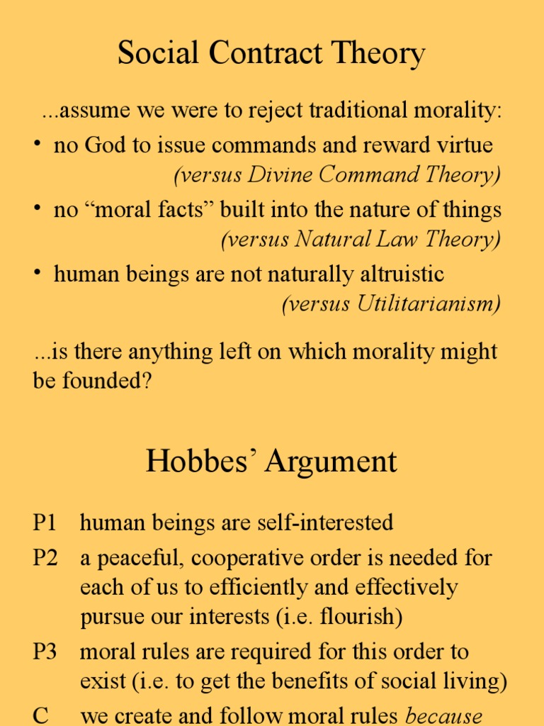 Social Contract Theory | Social Contract | Leviathan (Book)