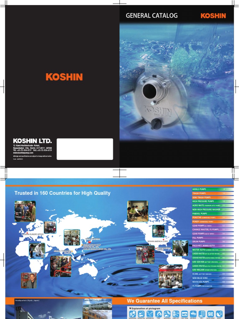 Koshin Gear Pumps GL Series Overview | PDF | Engines | Horsepower