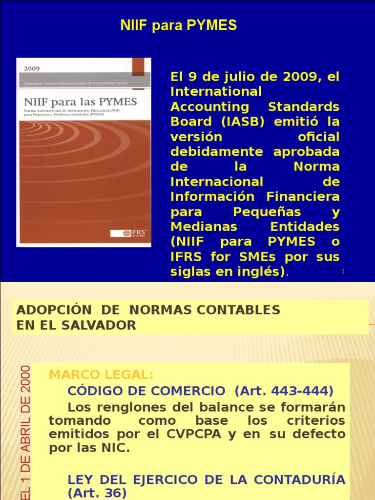 Niif Para Pymes Sección 7 | Efectivo | normas internacionales de ...