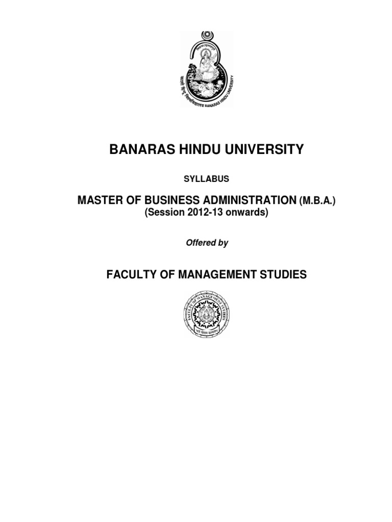 MBA Course Structure 2012-13 Onwards | PDF | Economics | Human Resource ...