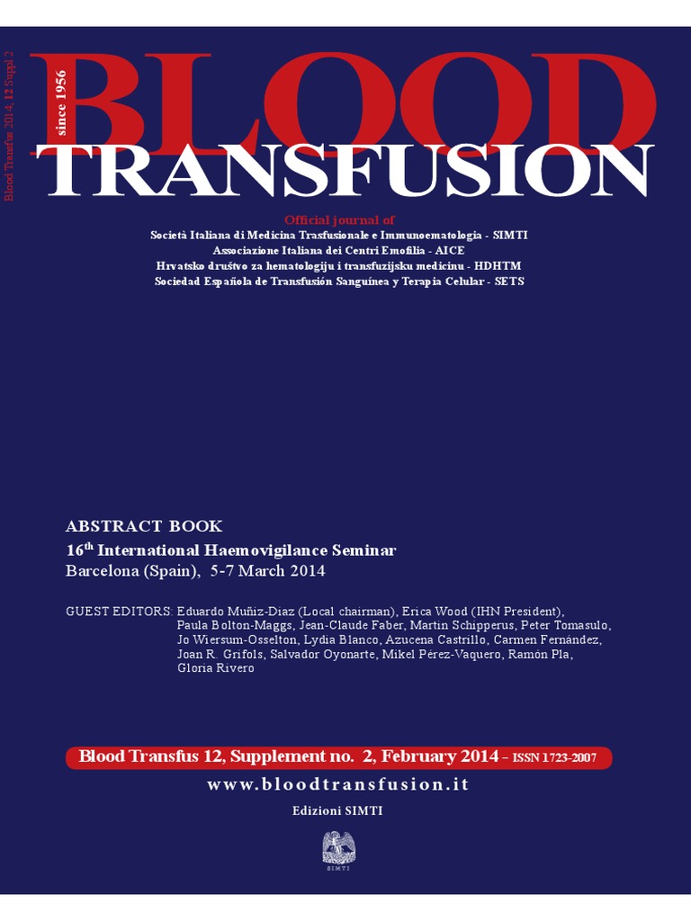 Blood Transfusion Abstract and Papers | PDF | Hepatitis | Blood Transfusion