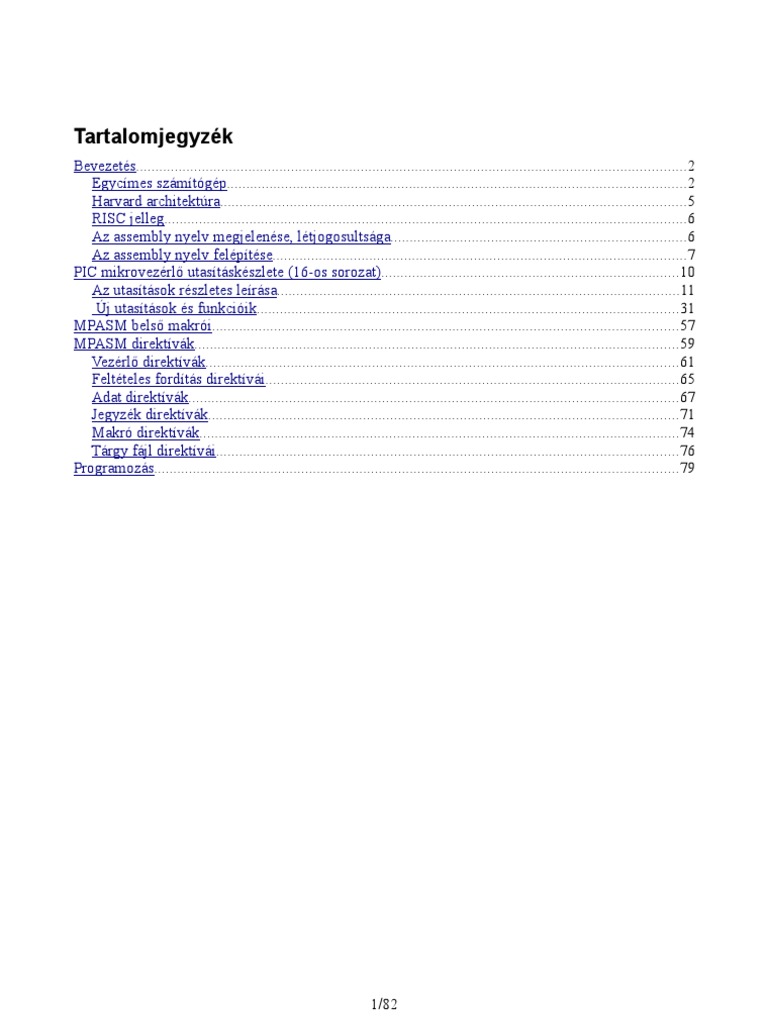 Assembly Programozas | PDF