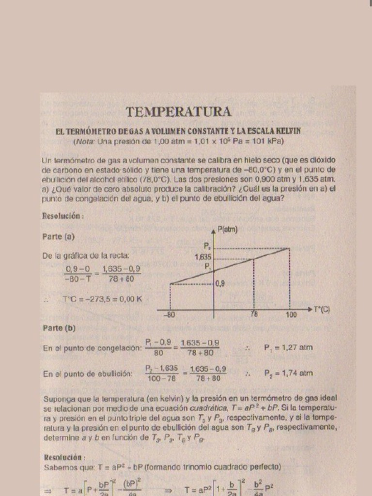 Fisica Ejercicios Resueltos Temperatura y Calor | PDF