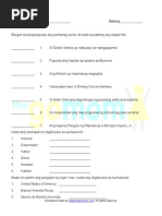 Salitang Magkatugma Worksheet | PDF