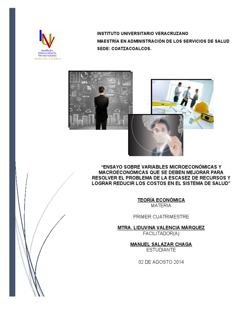 Ensayo Sobre Variables Microeconómicas y Macroeconómicas | PDF ...